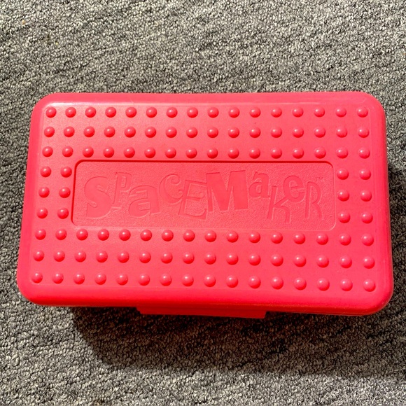 Other | Vintage 9s Retro Spacemaker Pencil Box Case Pink And Clear ...